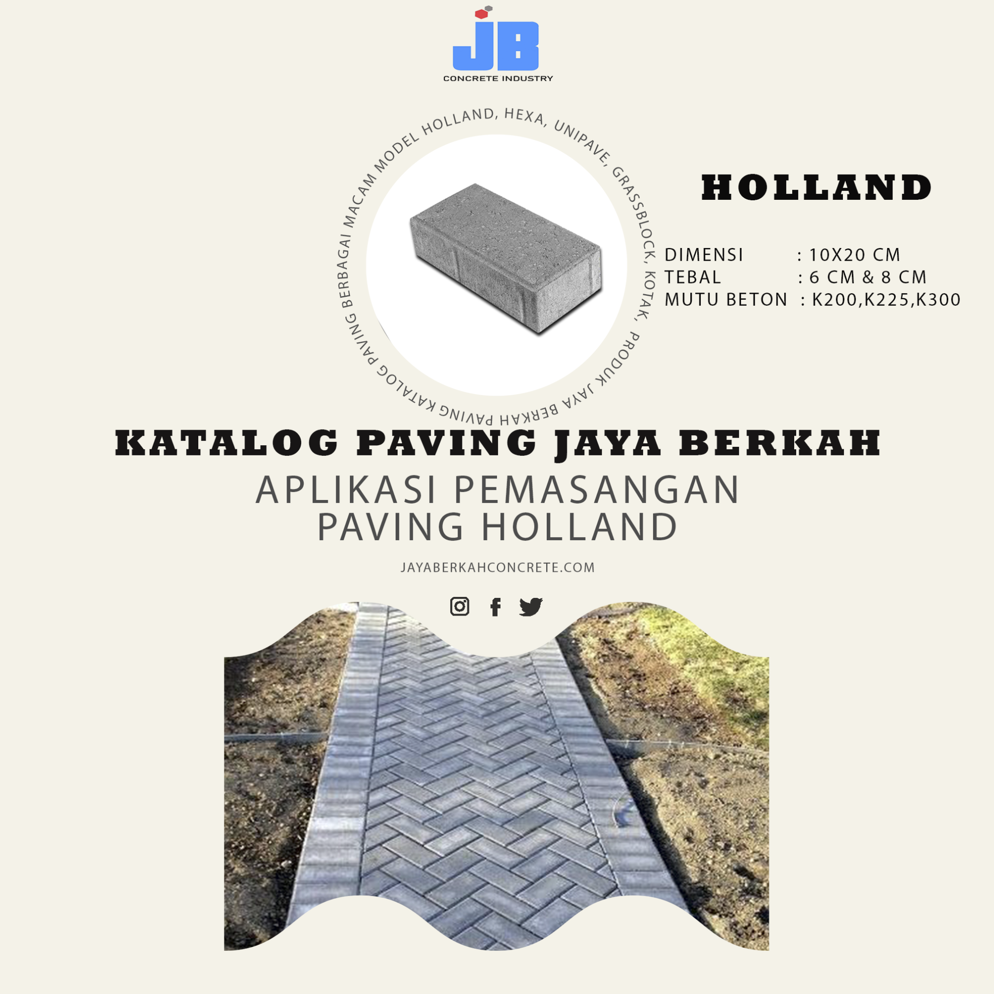 Jenis dan Fungsi Model Paving Block - Jaya Berkah Paving